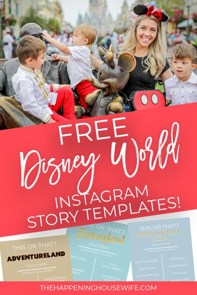 FREE Disney Instagram Story Templates! THIS OR THAT?! Magic Kingdom ...